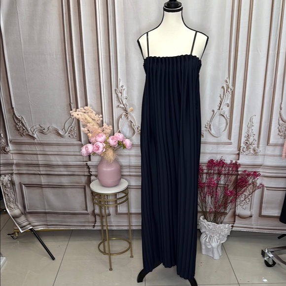Opening Ceremony | Dresses | Opening Ceremony Black Pleated Maxi Dress ...